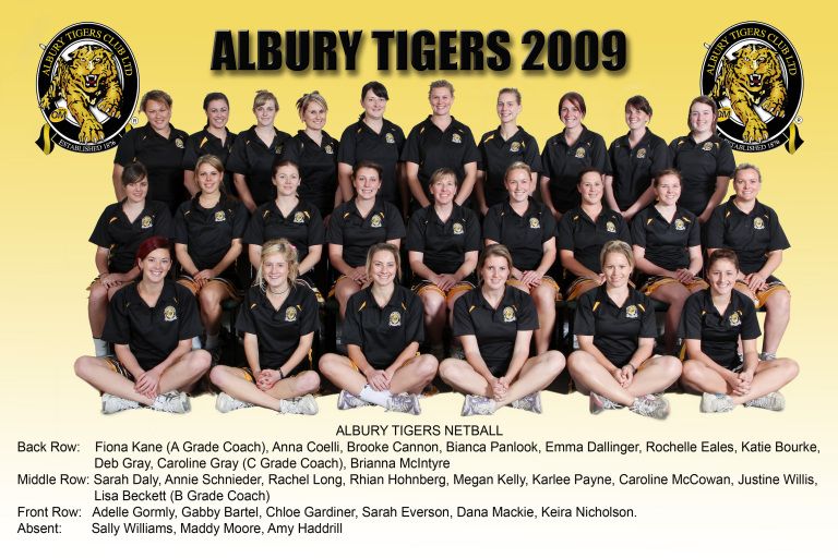 2009 Albury Tigers Netball - Albury Football Club - GameDay