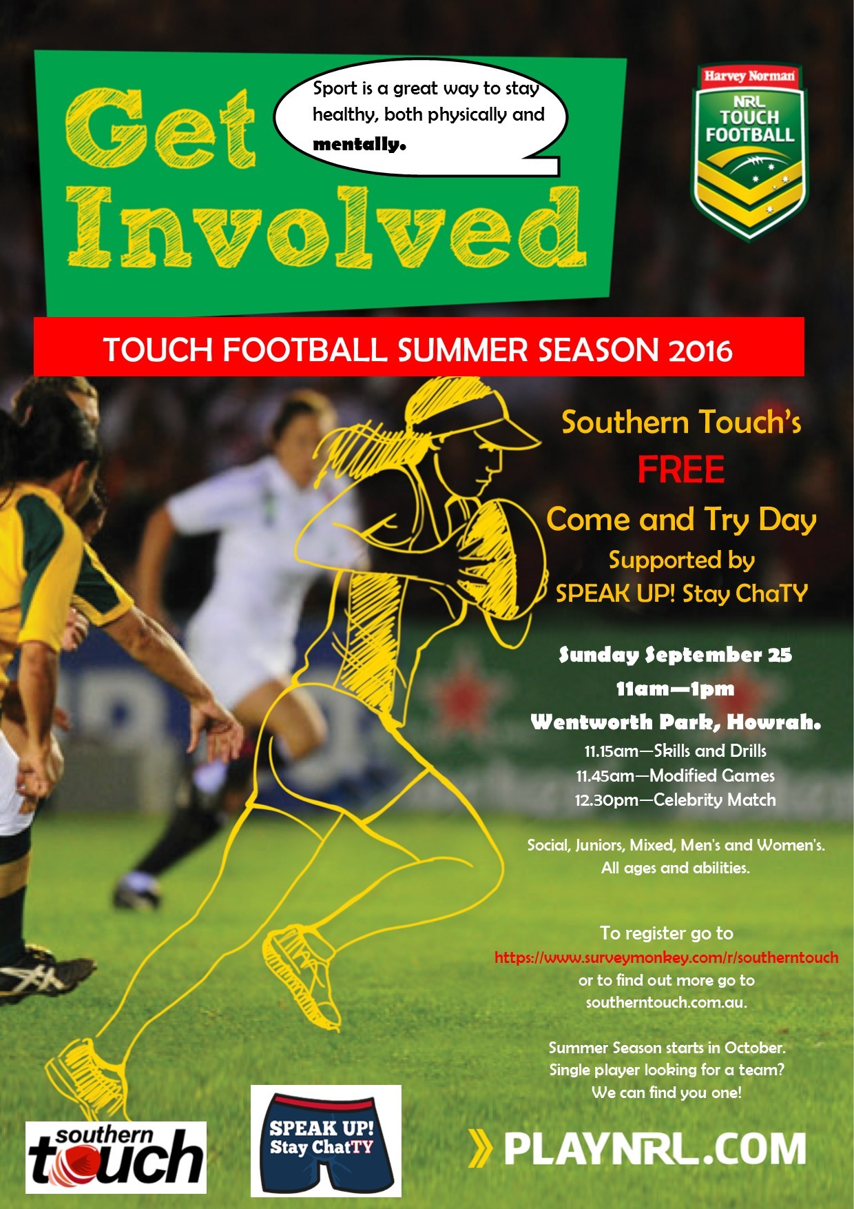 Southern Touch's Free Come and Try Day - Touch Football Tasmania - SportsTG