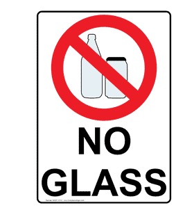 NO GLASS BOTTLES - Group 6 Rugby League - SportsTG